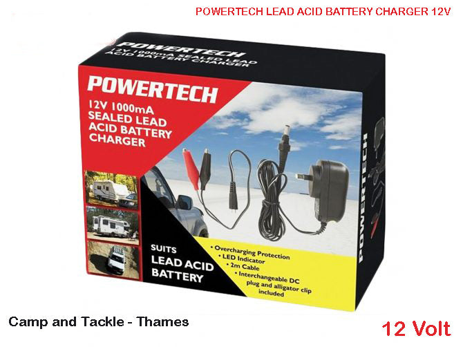 BATTERY CHARGER - POWERTECH LEAD ACID 12V – Camp and Tackle