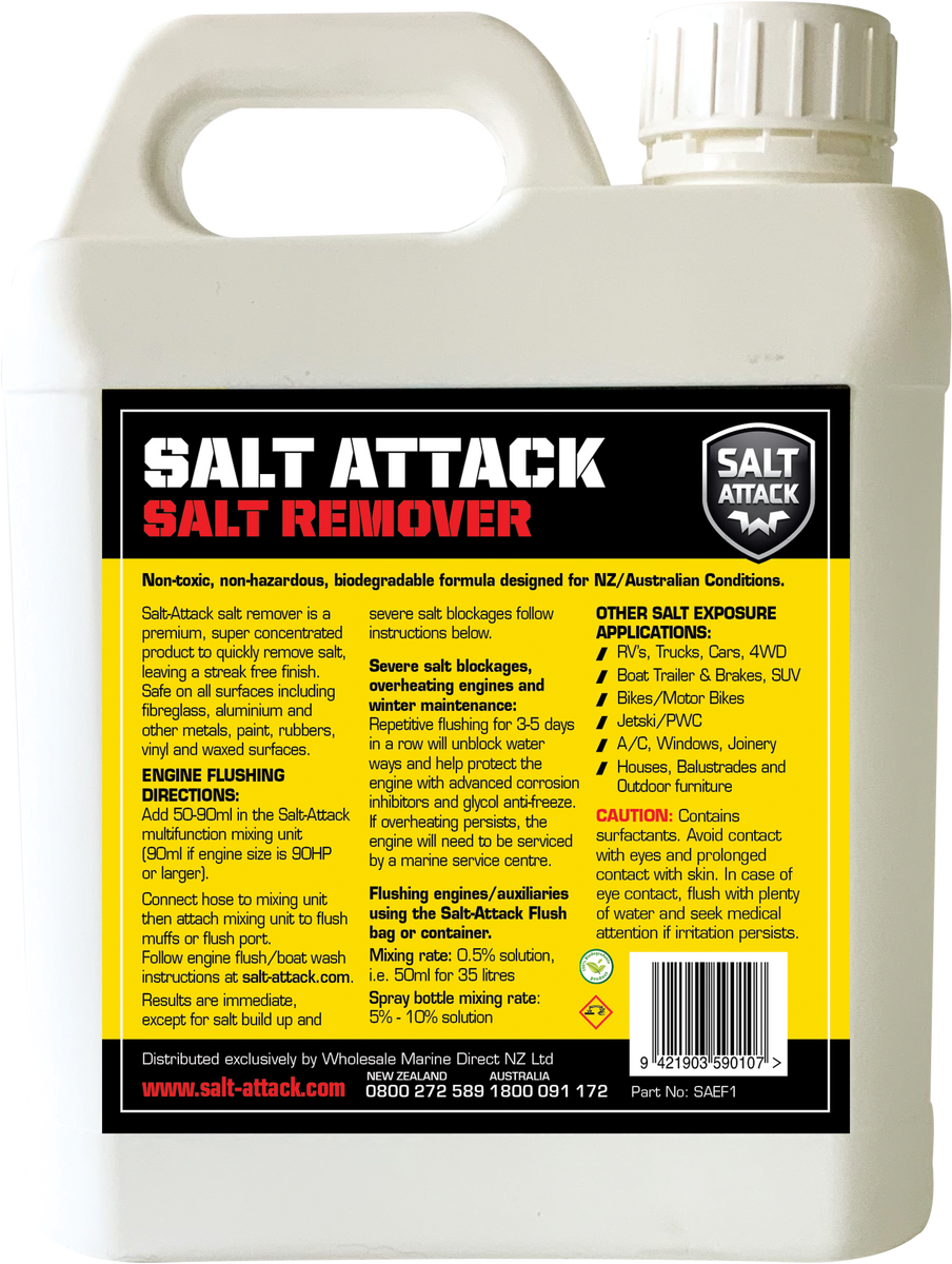 Salt Attack Salt Remover Concentrate 1L, 2L or 4L – Camp and Tackle