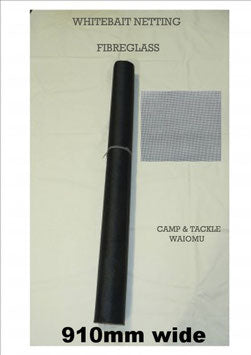 WHITEBAIT NETTING - FIBREGLASS 910mm WIDE PRICED PER METRE – Camp and ...